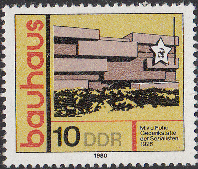 My stamp collection: Bauhaus stamps from Berlin, East Germany and Germany