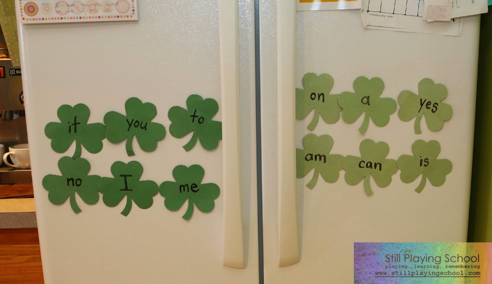 Sight Word Sorting with Shamrocks | Still Playing School