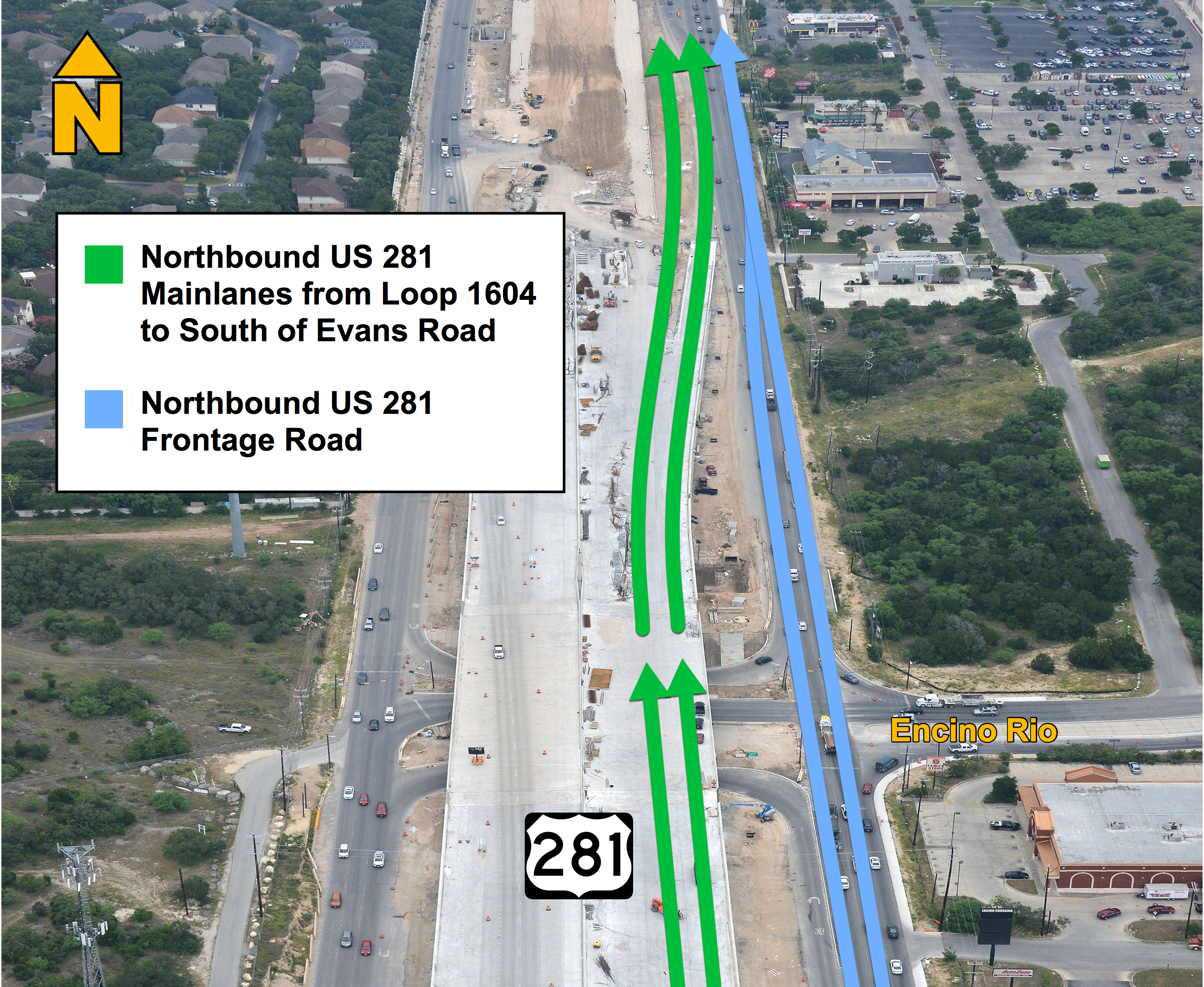 Go Ahead!: Northbound US 281 Mainlanes and Sonterra Blvd. Exit Ramp Opening This Weekend