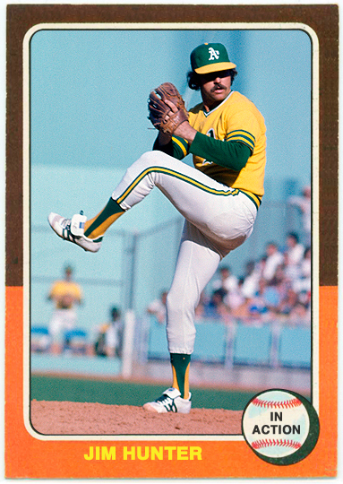 WHEN TOPPS HAD (BASE)BALLS!: 1975 IN-ACTION: JIM "CATFISH" HUNTER