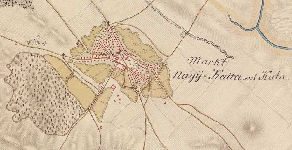Nagykáta képes emlékezete: Nagykáta régi térképeken
