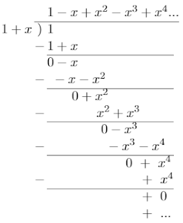 Beauty of Analysis: Dividing power series (1): Long Division