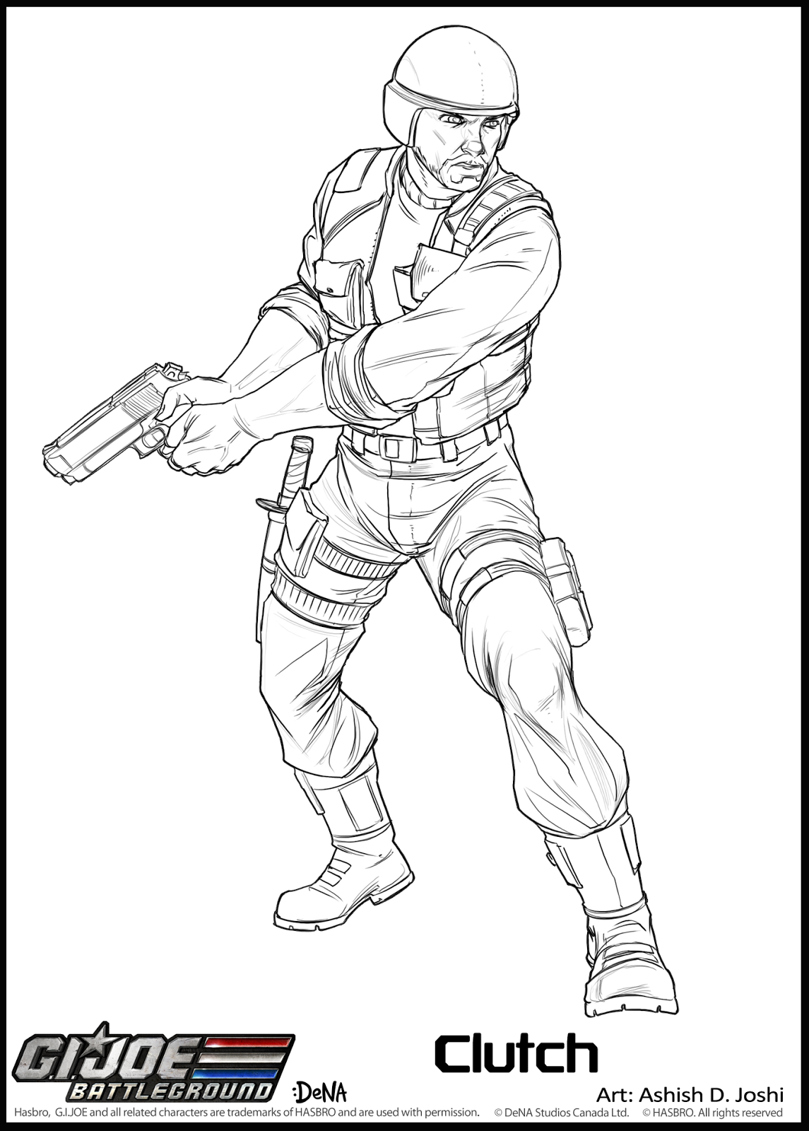 ATOMIC HERMIT: G.I.JOE Battleground line Art