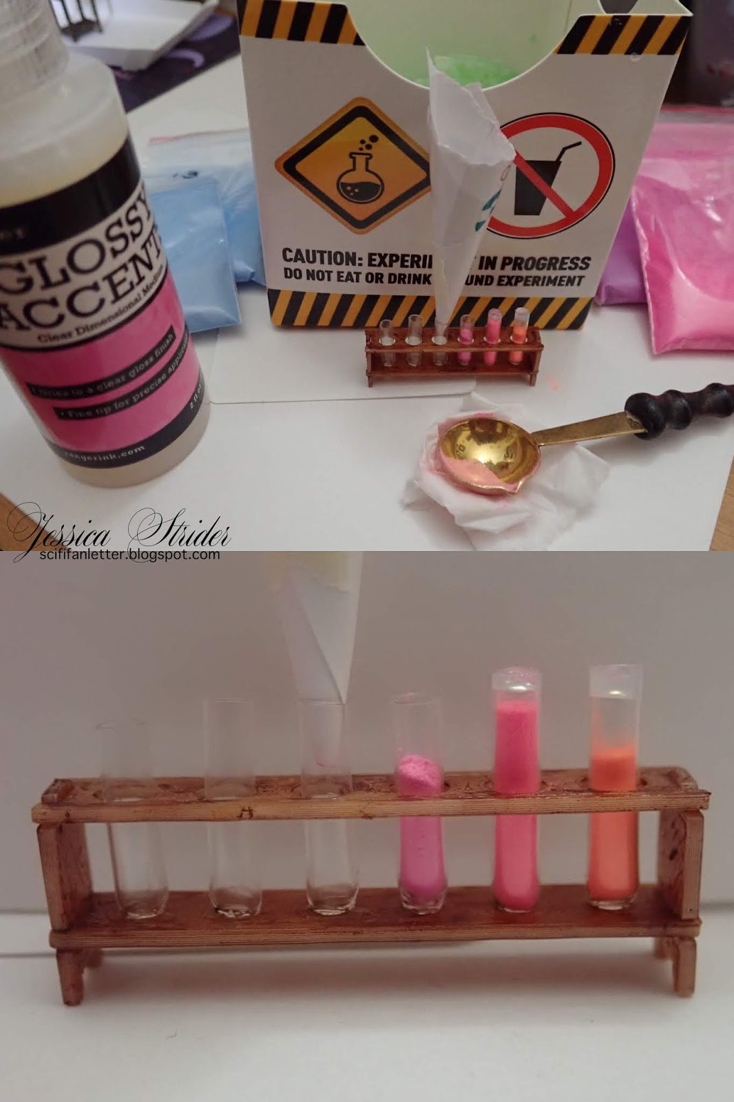 Sci-Fi Fan Letter: Alchemy Laboratory Diorama Part 2: Implements