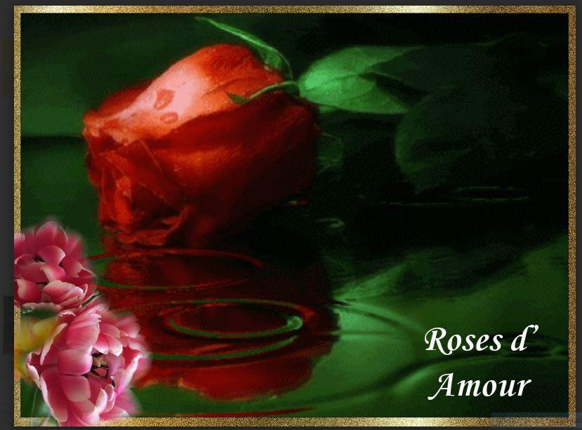 Mes créations pps et cartes virtuelles: Rose d'Amour