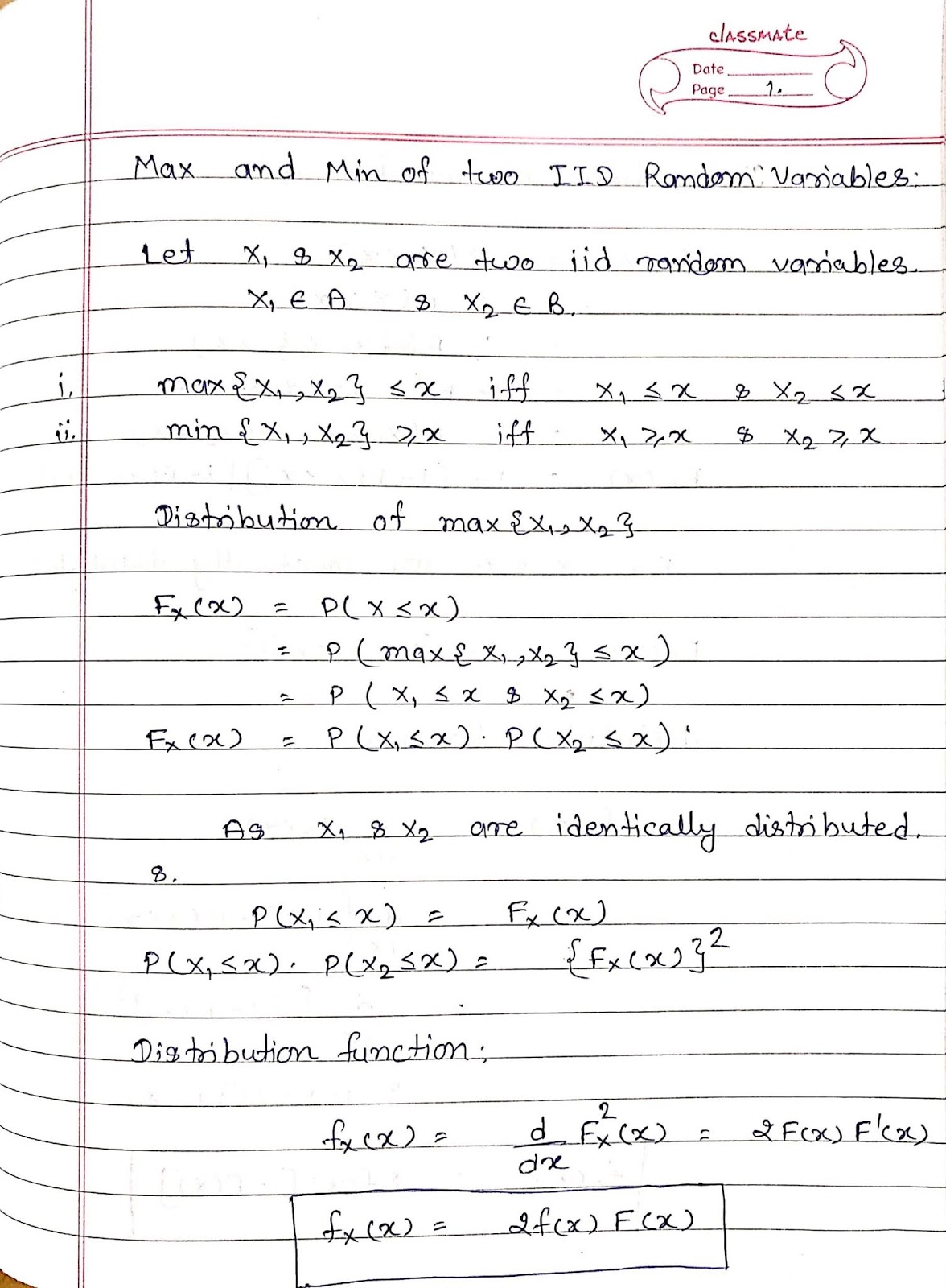 Class Notes: Detection Theory Notes