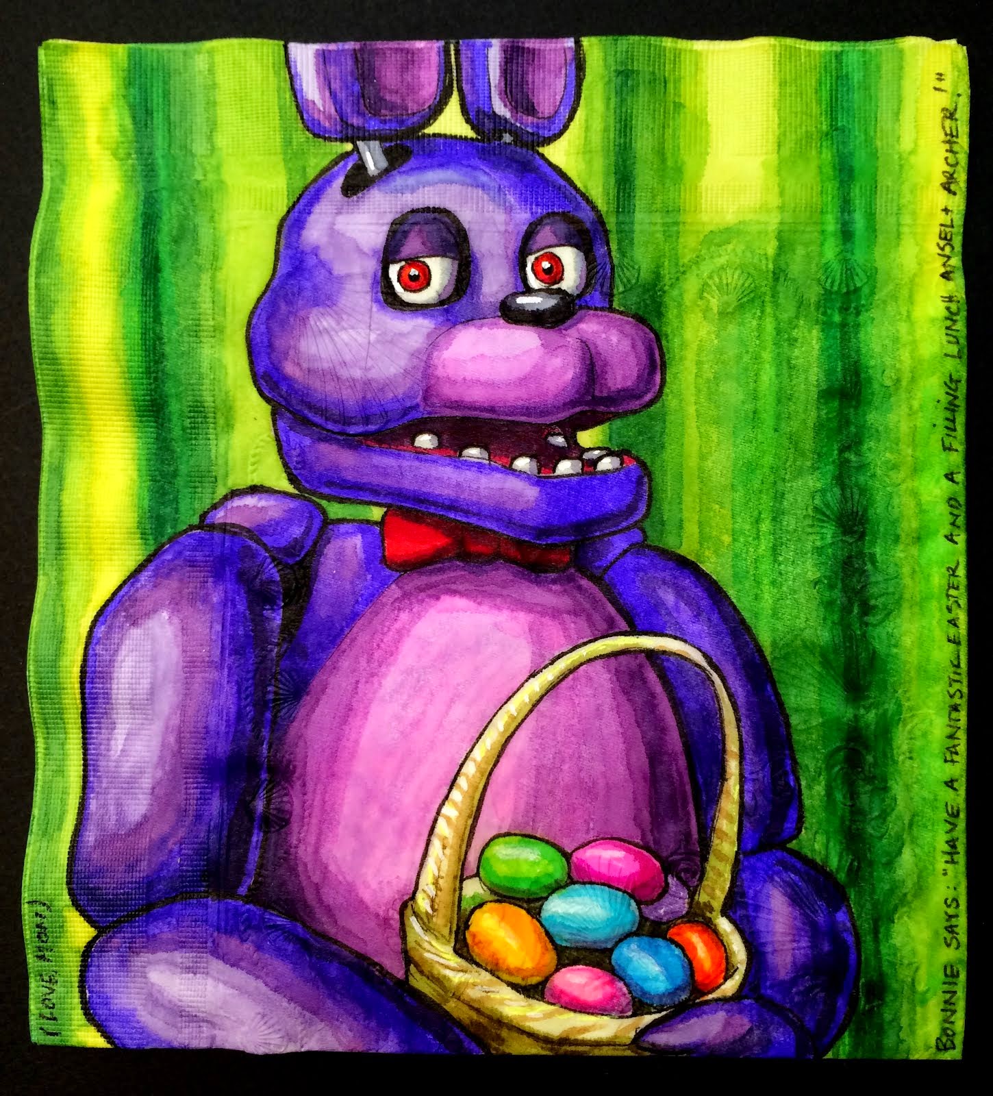Daily Napkins: Bonnie from Five Nights at Freddy's for Easter