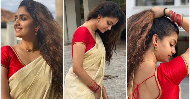 Keerthy Suresh s Traditional Candid Onam Look Is Synonym Of Beauty keerthy-suresh-s-traditional-candid-onam-look-is-synonym-of-beauty