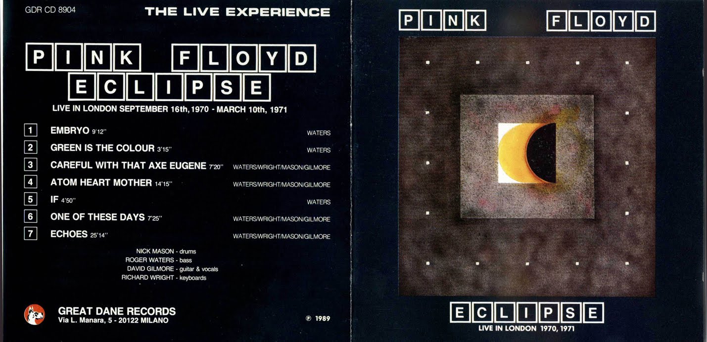 PINK FLOYD: BOOTLEG: PINK FLOYD - ECLIPSE