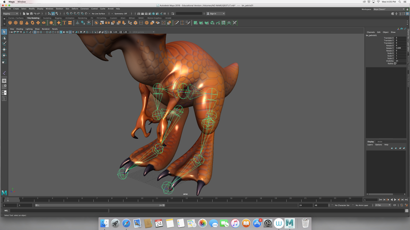 QS to Rigging in Maya P3
