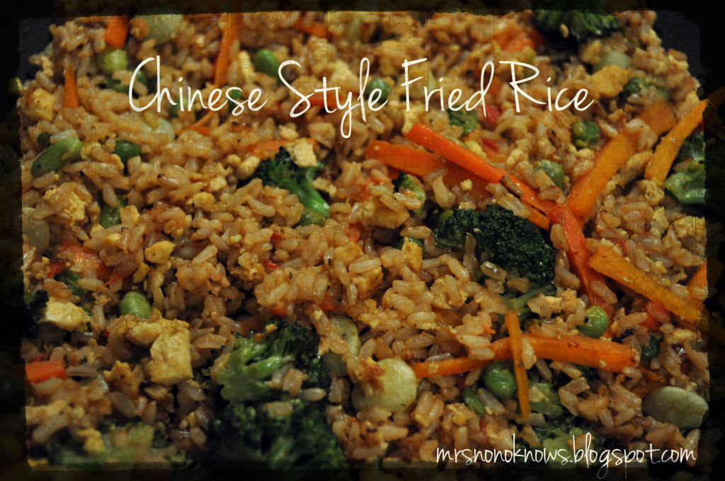 Mrs. No-No Knows: Chinese Style Fried Rice