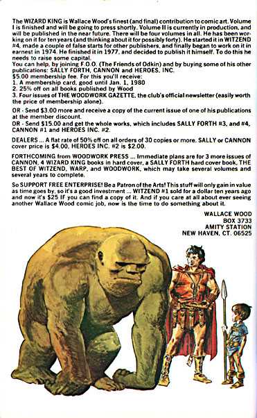 Cap'n's Comics: The Wizard King Promo by Wally Wood