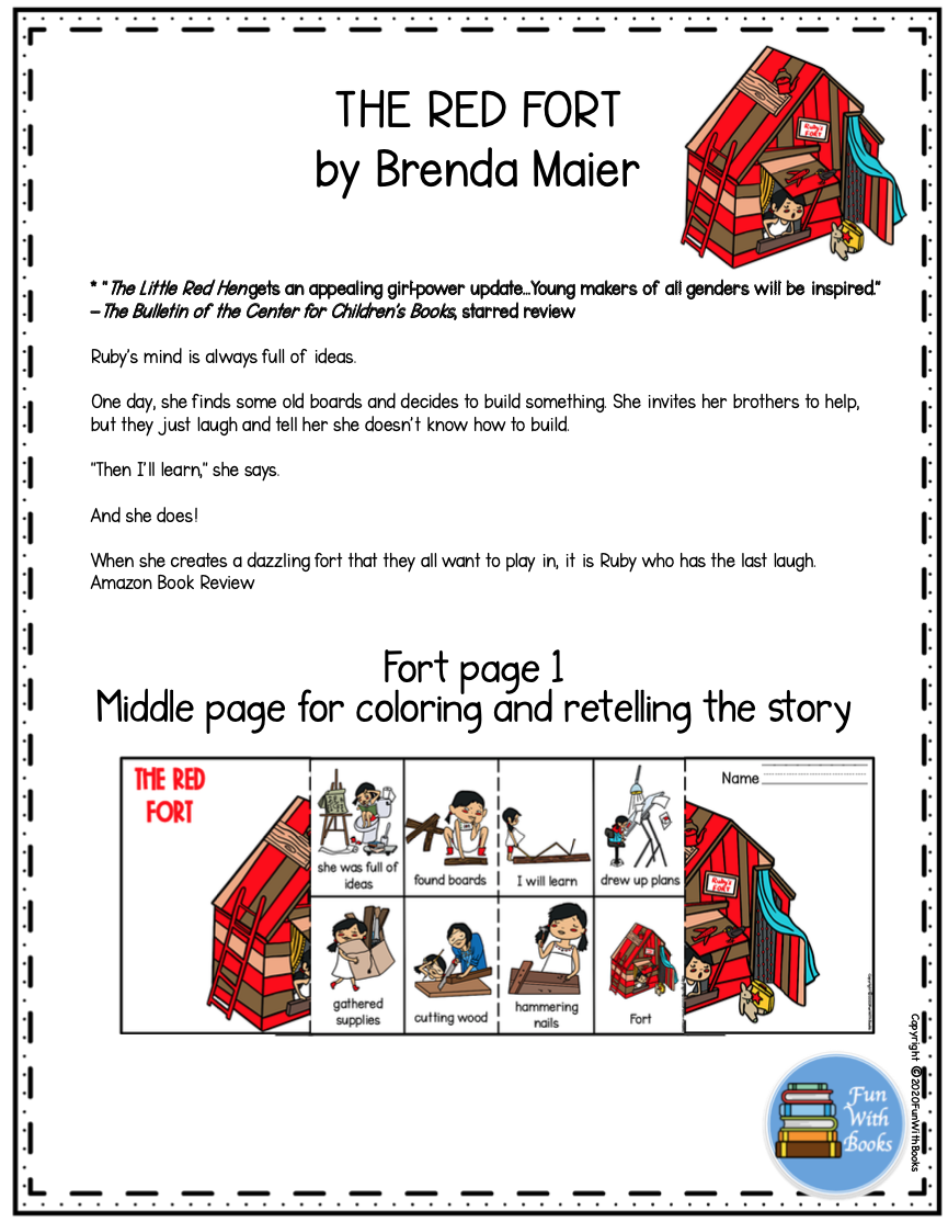 THE RED FORT BOOK CRAFT ~ Book Units by Lynn