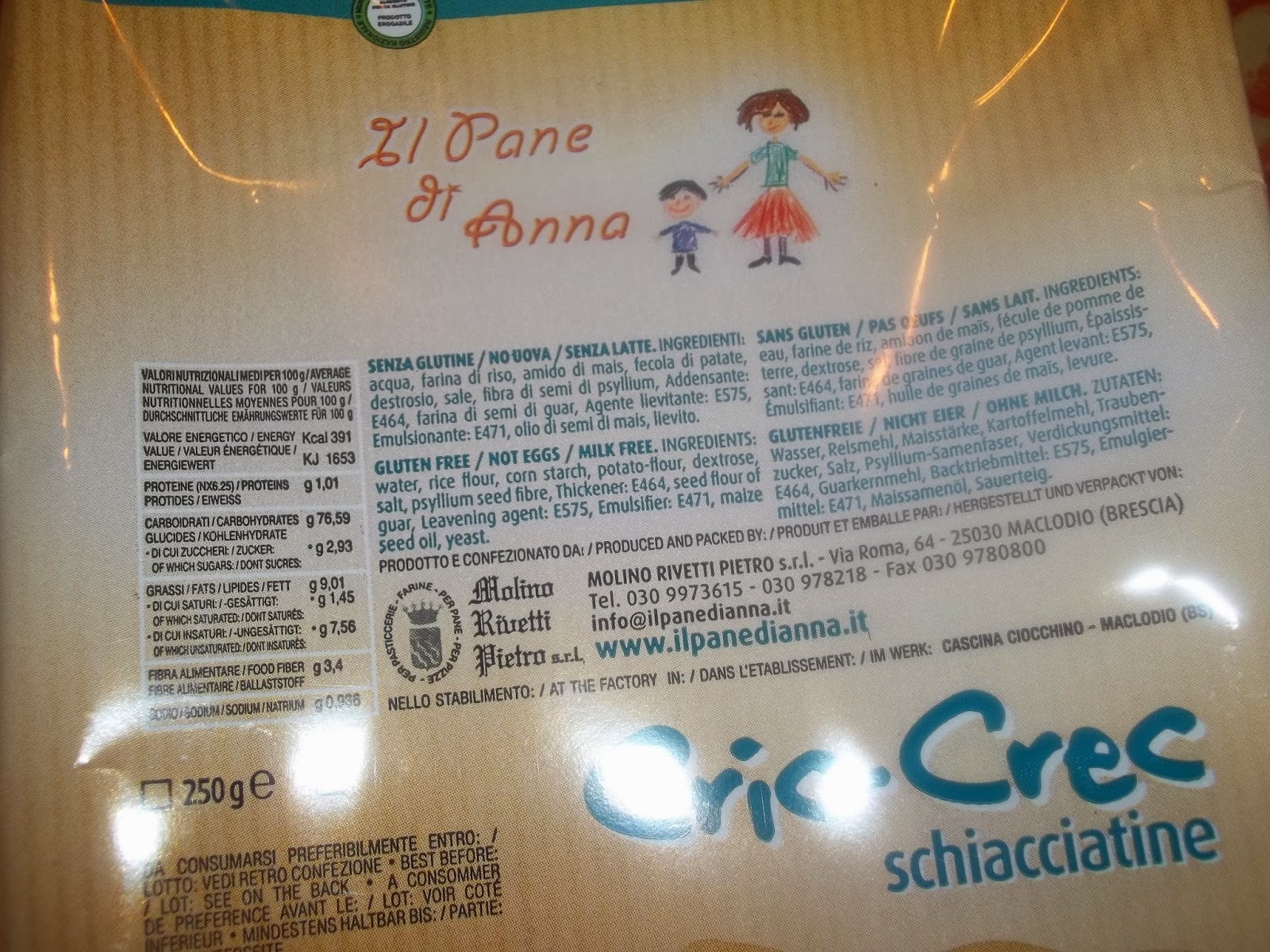 UNA FANTASTICA EMOZIONE......: IL PANE DI ANNA DI MOLINO RIVETTI PIETRO