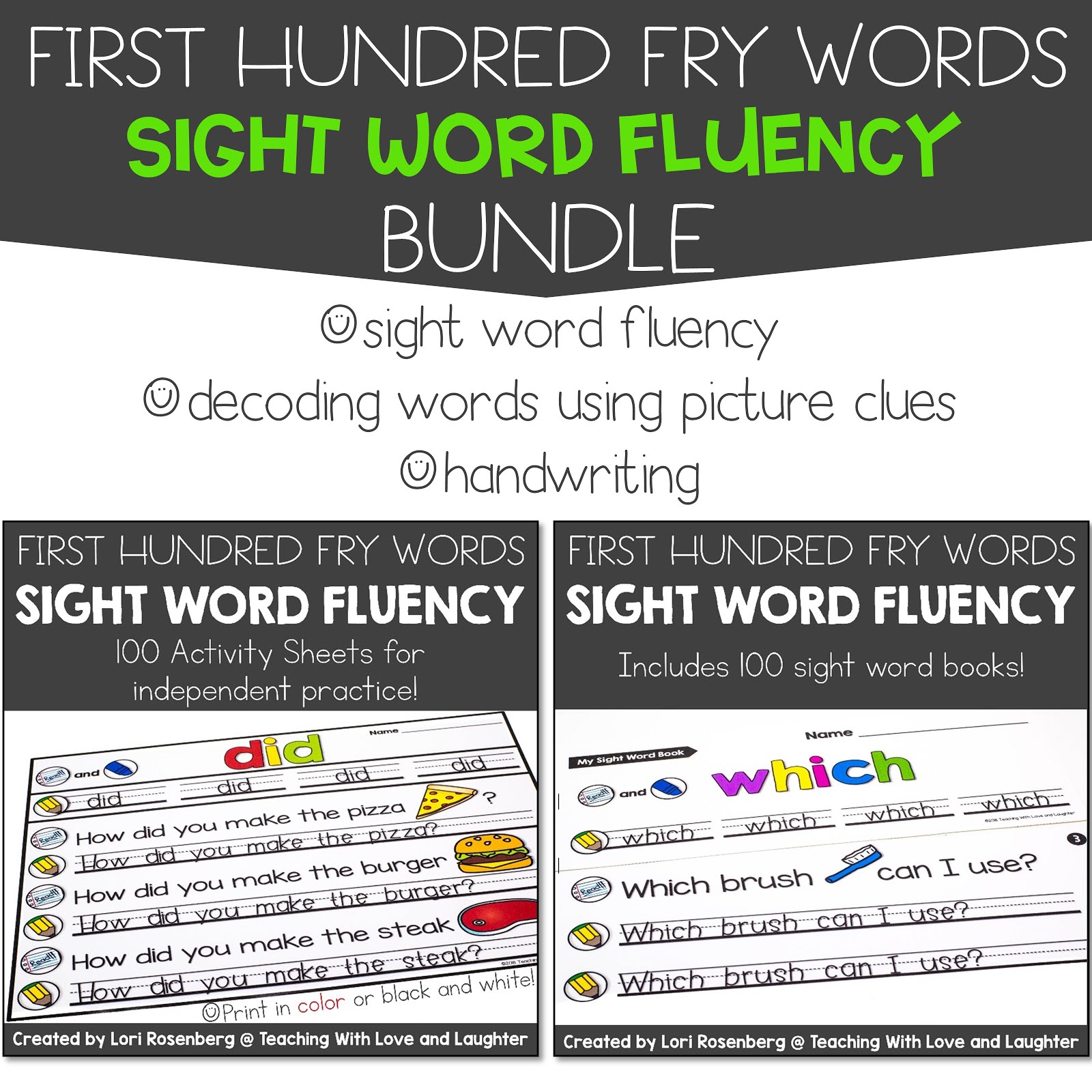 Teaching With Love and Laughter: Sight Word Fluency Activities to ...