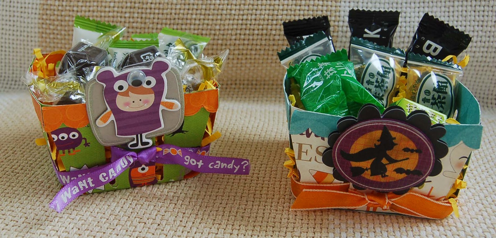 Lynn's Craft Blog: Halloween Treat Baskets