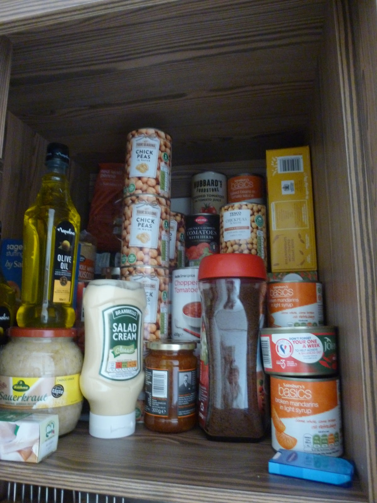A Smaller and Simpler Life: Sorting Out the Food Stash - Part Two