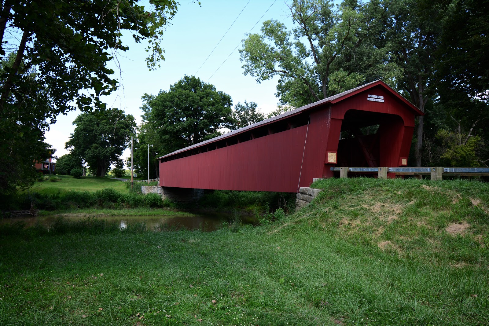 COVERED BRIDGES IN OHIO +: PARKER COVERED BRIDGE - UPPER SANDUSKY, OHIO