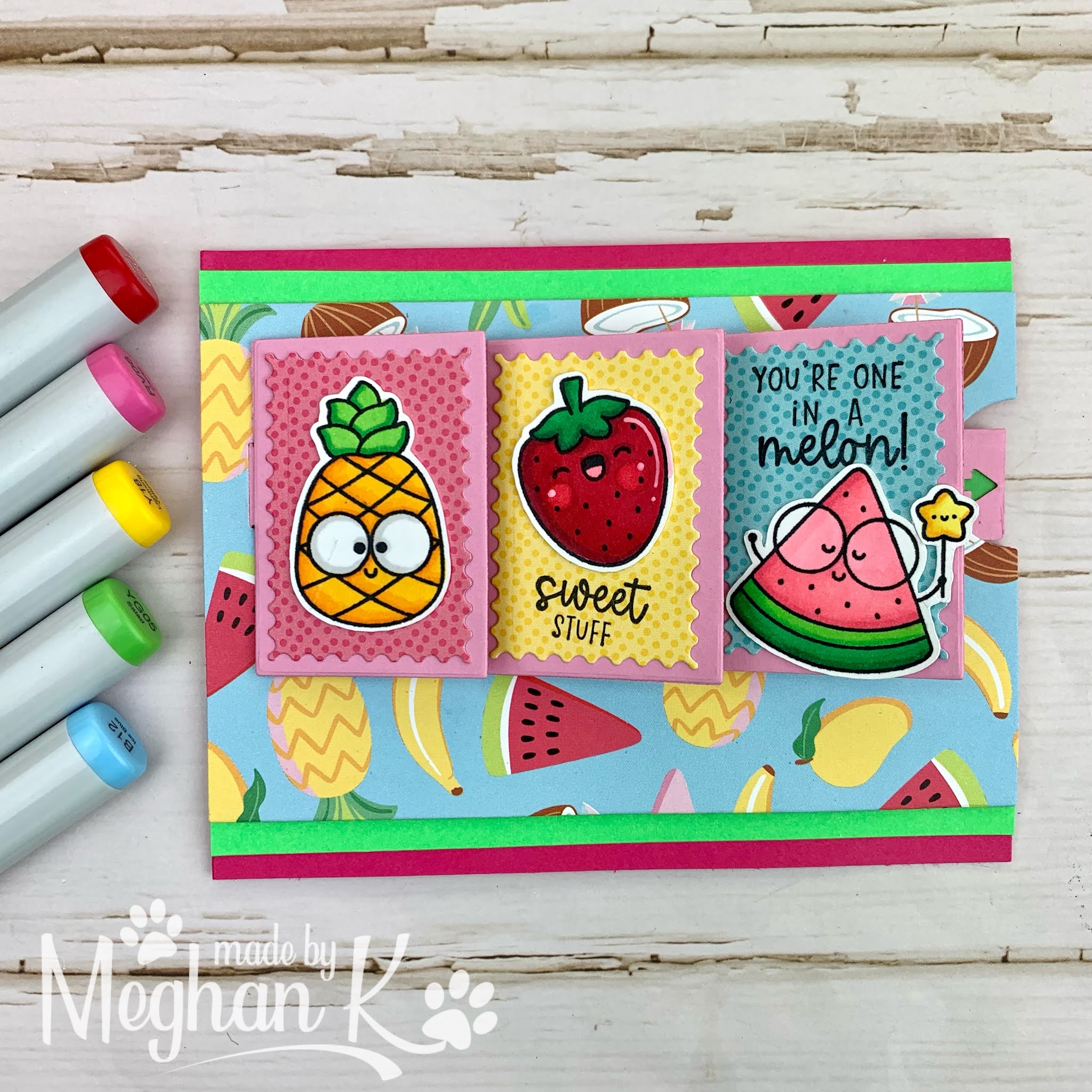 Made By Meghan K: Have A Berry Special Day Triple Flip Card