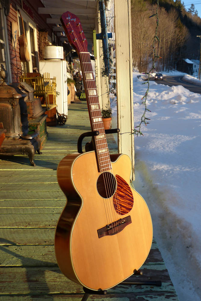 c.1960 Kay Jumbo Cutaway Flattop Guitar