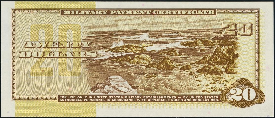 United States 20 Dollars Military Payment Certificate, Series 701|World ...