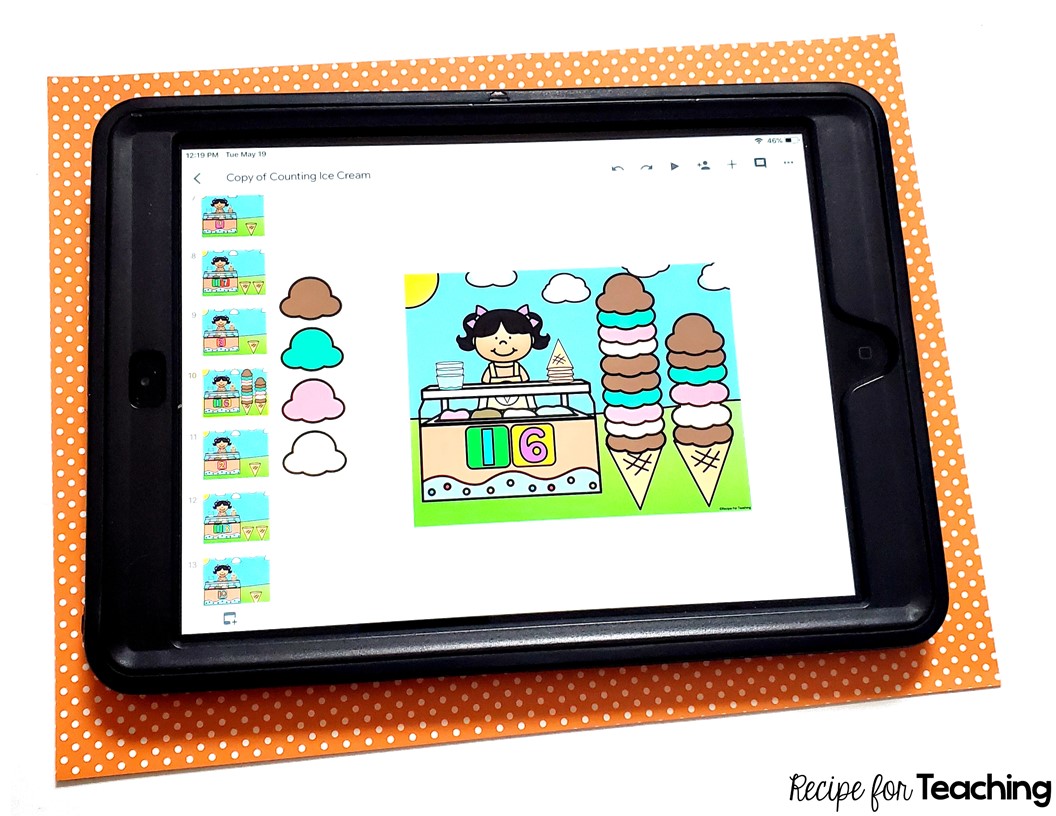 Counting Ice Cream - Recipe for Teaching