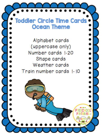 Toddler Circle Time Ocean Theme ~ Preschool Printables