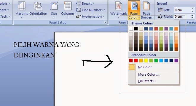 Belajar Word Yuk: Cara Memberikan Background Pada MS. Word