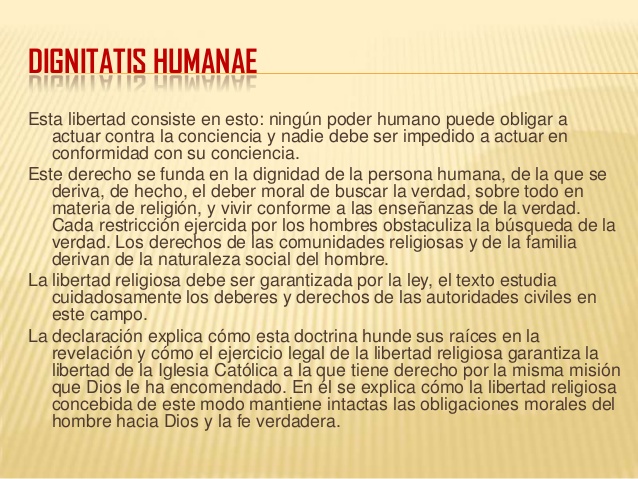 Justicia y Paz Tenerife: Dignitatis Humanae, Pablo VI
