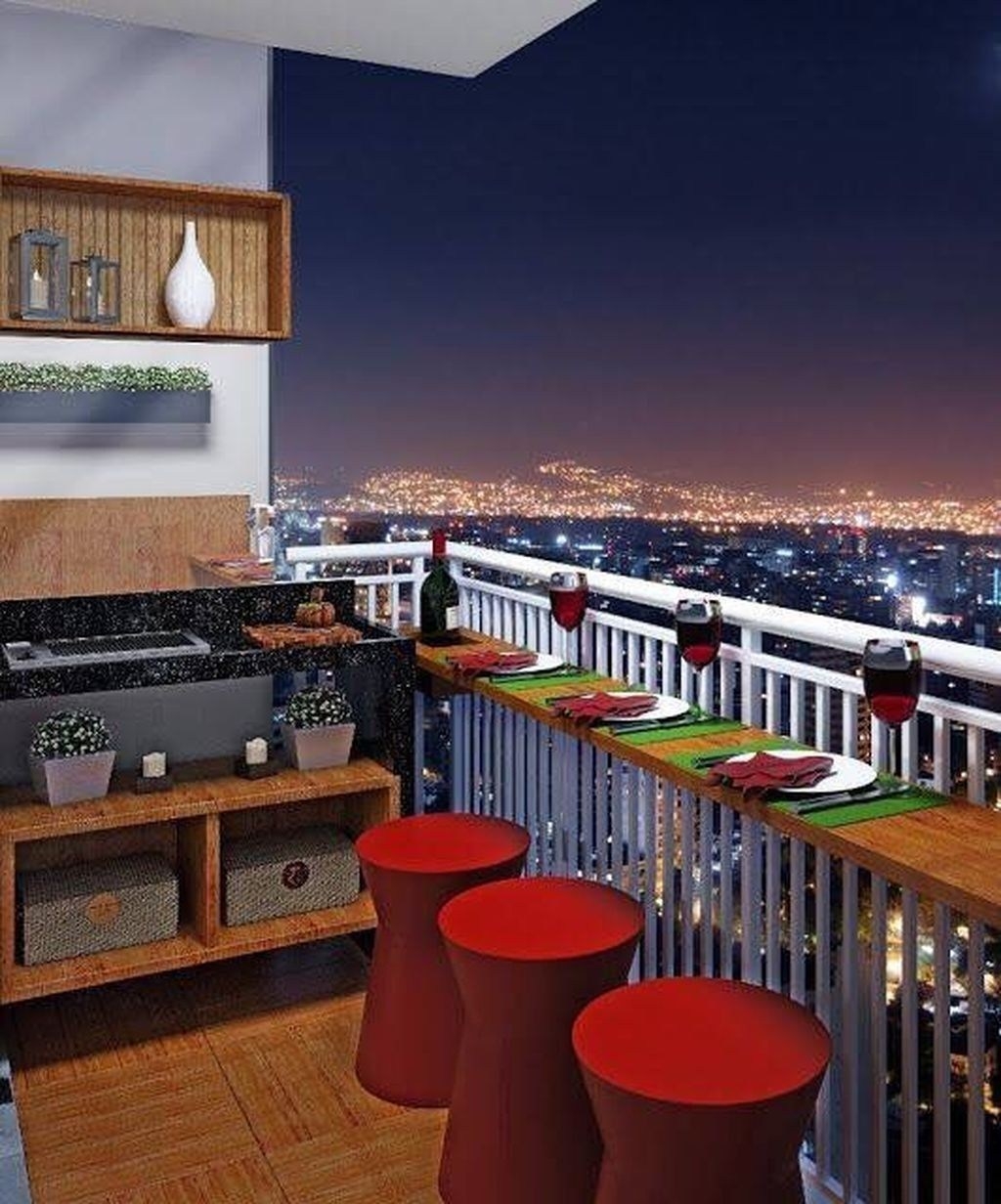 52 Comfortable Balcony Mini Bar Design Ideas That Fit In Your Apartment ...