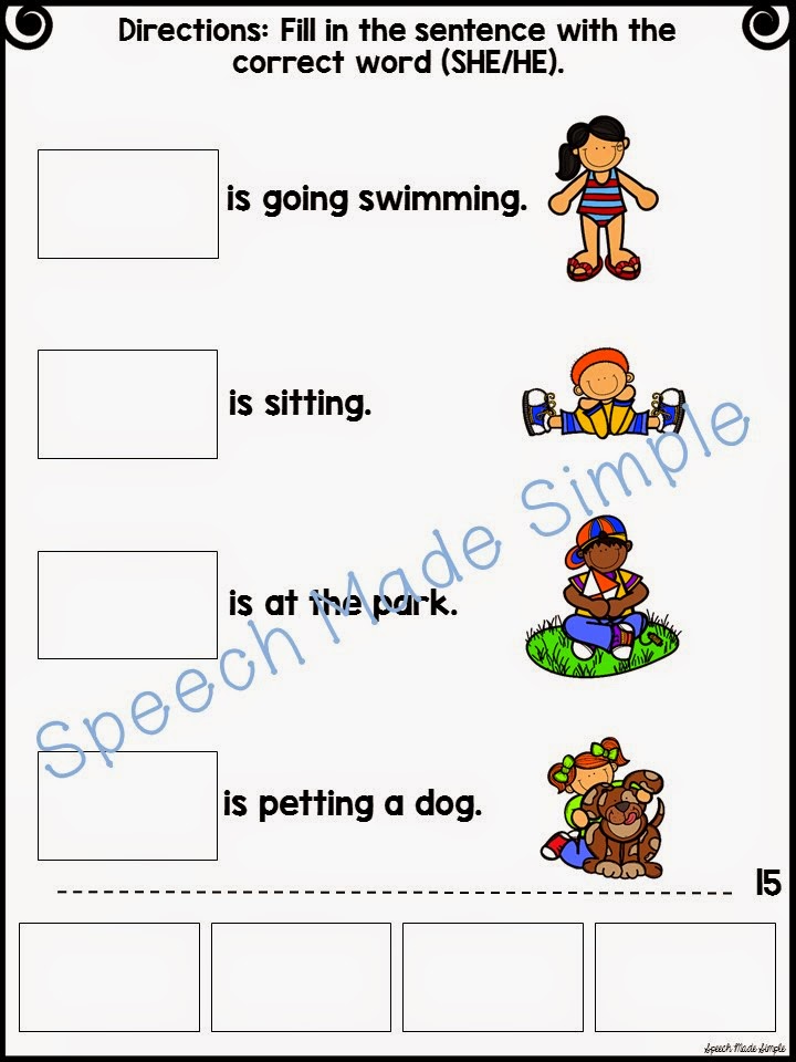 Speech Made Simple: Interactive Book of Pronouns!