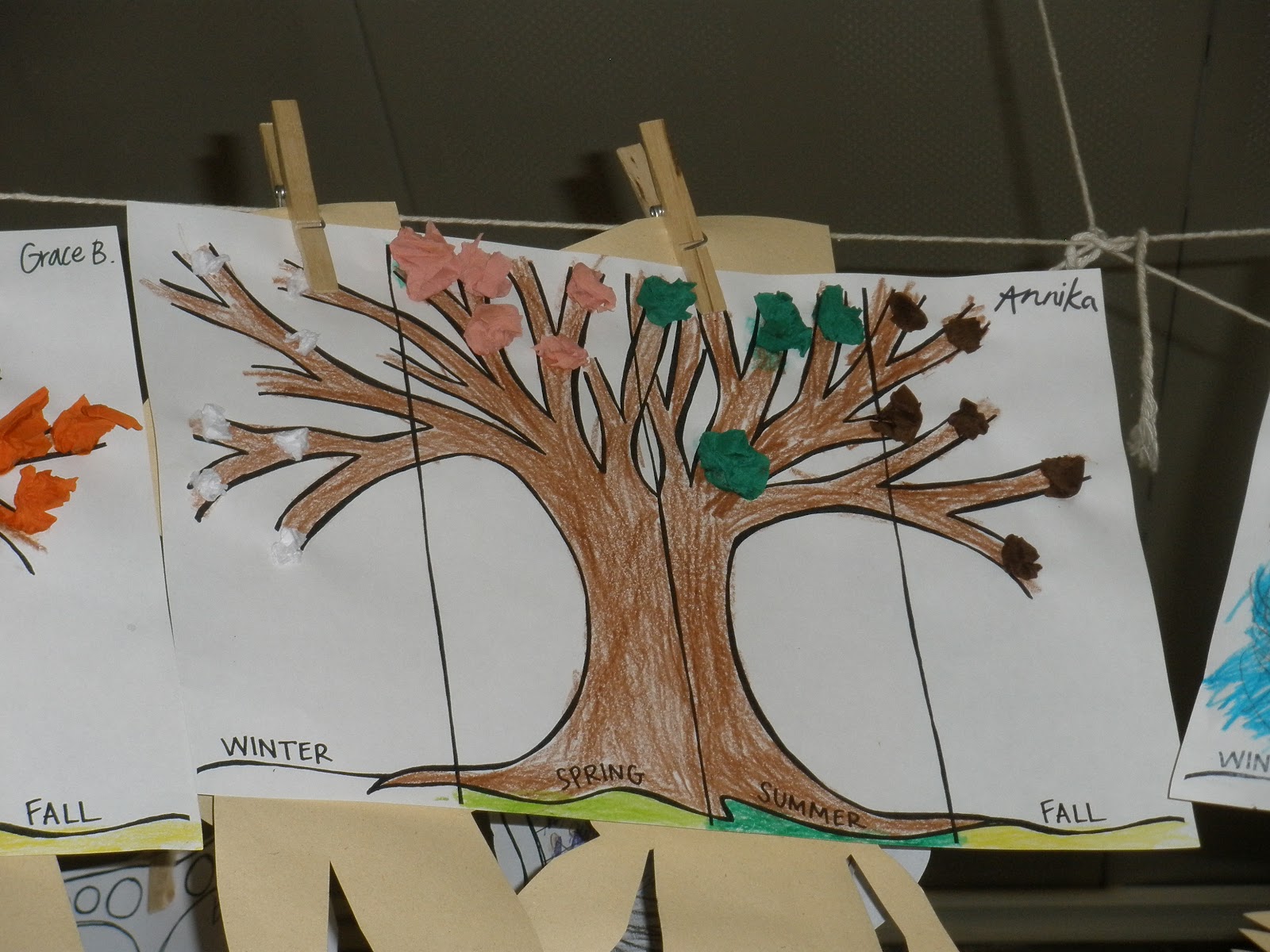 The Art of Teaching: A Kindergarten Blog: Seasons Tree