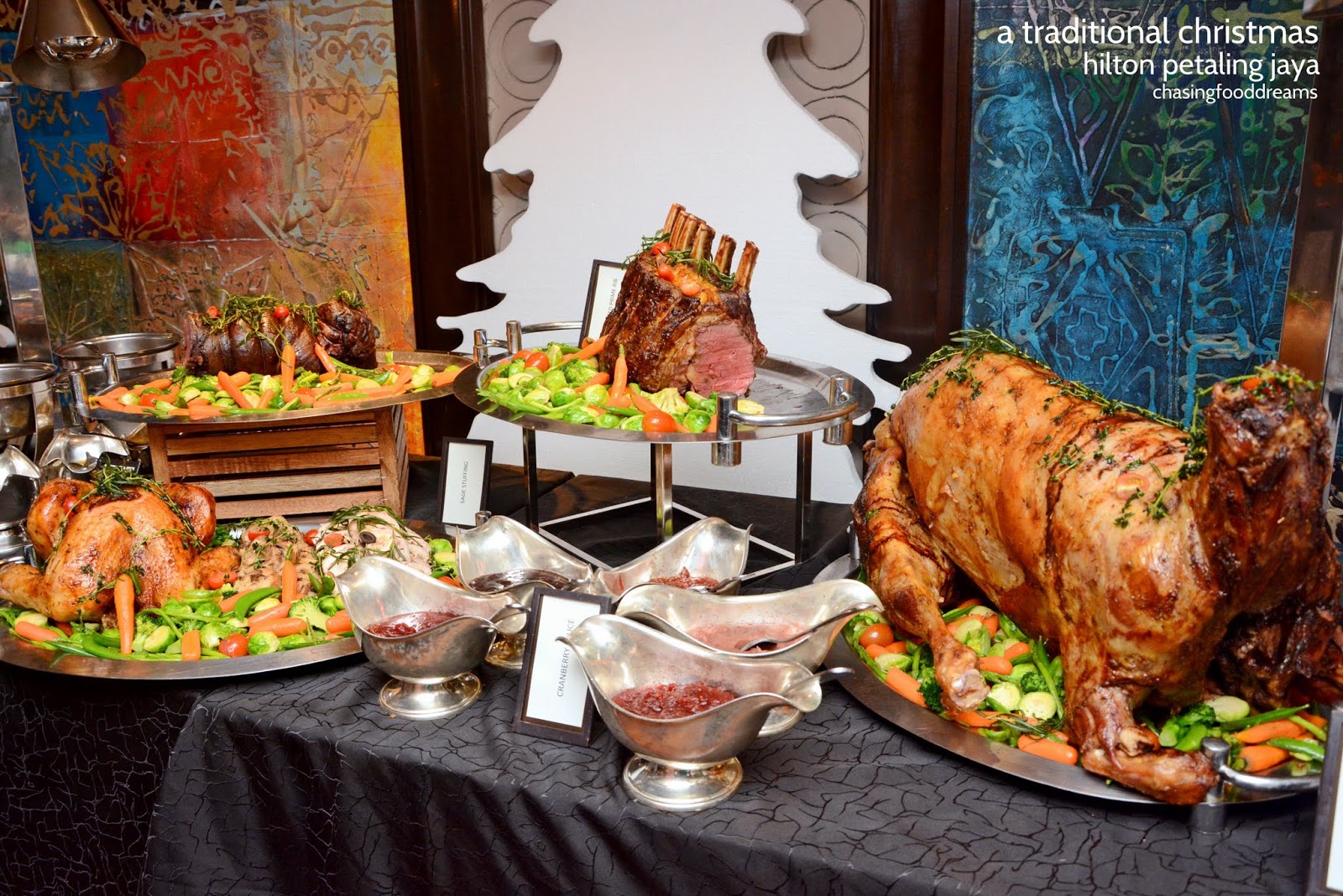 CHASING FOOD DREAMS: Christmas 2017 @ Paya Serai Restaurant, Hilton ...