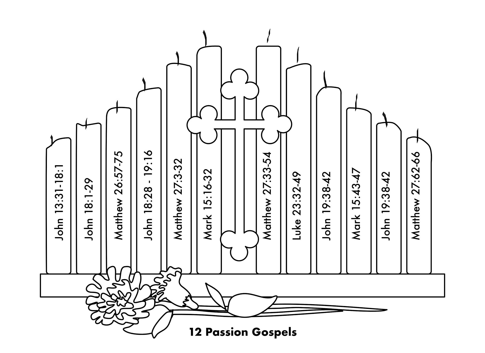Many Mercies: New 12 Passion Gospels Printable