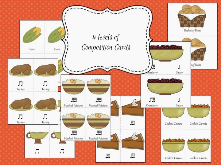 Thanksgiving Beat Strips and Composition Cards - Music a la Abbott ...