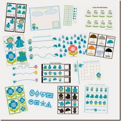 EVER AFTER - MY WAY: Free April Showers Worksheets