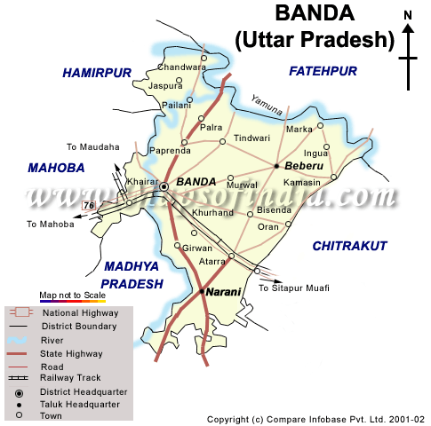 Map of Uttar Pradesh