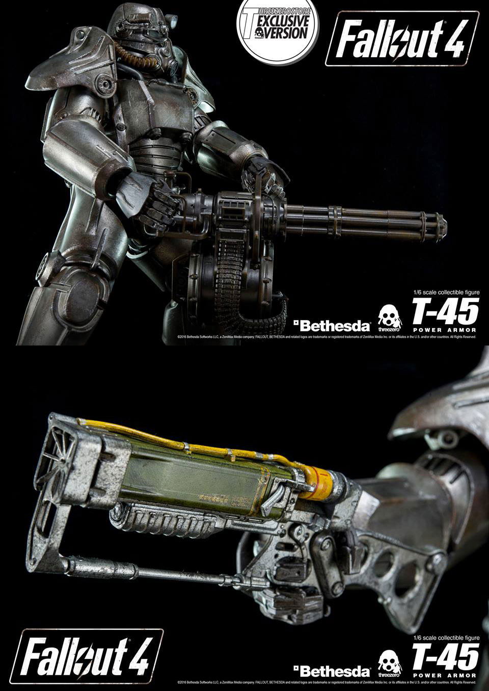 1/6th scale Fallout 4 T-45 Power Armor by Threezero for Pre-Order on Jan 28