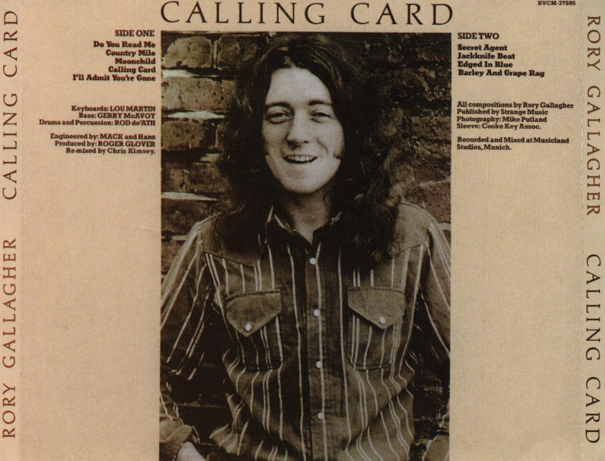 Classic Rock Covers Database: Rory Gallagher - Calling Card (1976)