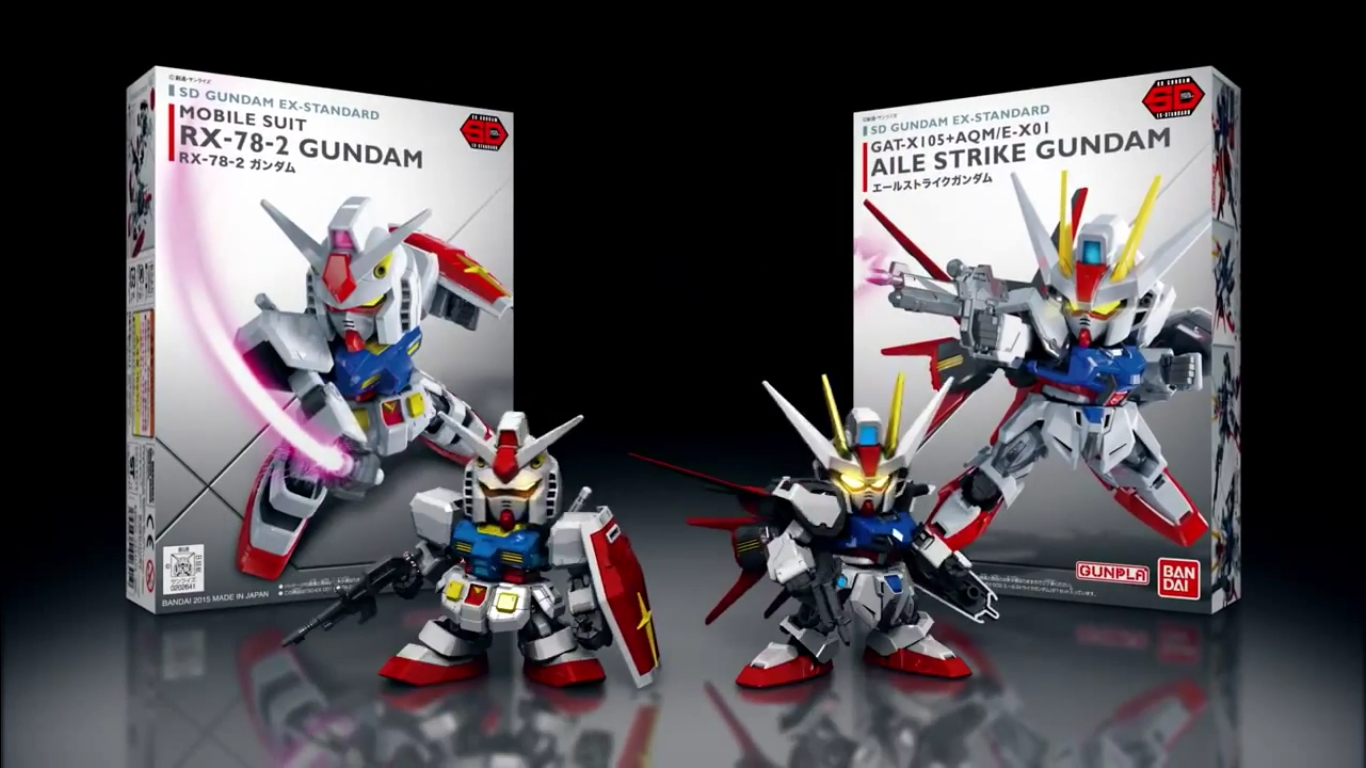 SD EX-Standard GunPla Promotional Video + Screenshots