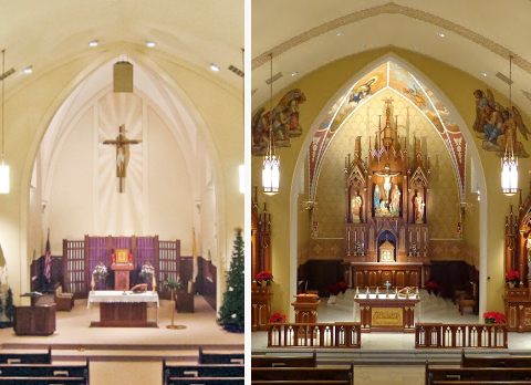 Before and After: St. Mary's in Fennimore, Wisconsin ~ Liturgical Arts ...