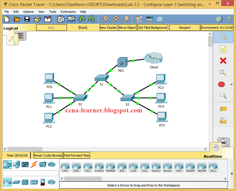 Lab 2.2 - Configure Layer 3 Switching and inter-VLAN Routing - cisco ...