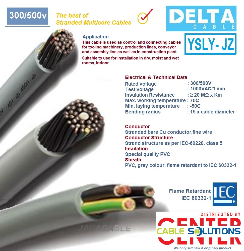 JAVA CABLE CENTER: Kabel Multicore YSLY-JZ 12X0,75mm 300/500V (Brand ...