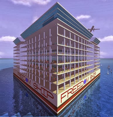 FLAMEZ WORLD: FREEDOM SHIP: Floating CITY With Schools, A hospital ...