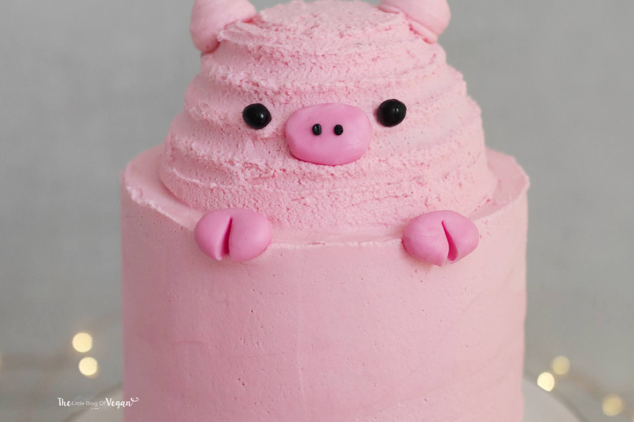 Chocolate pig cake recipe - The Little Blog Of Vegan