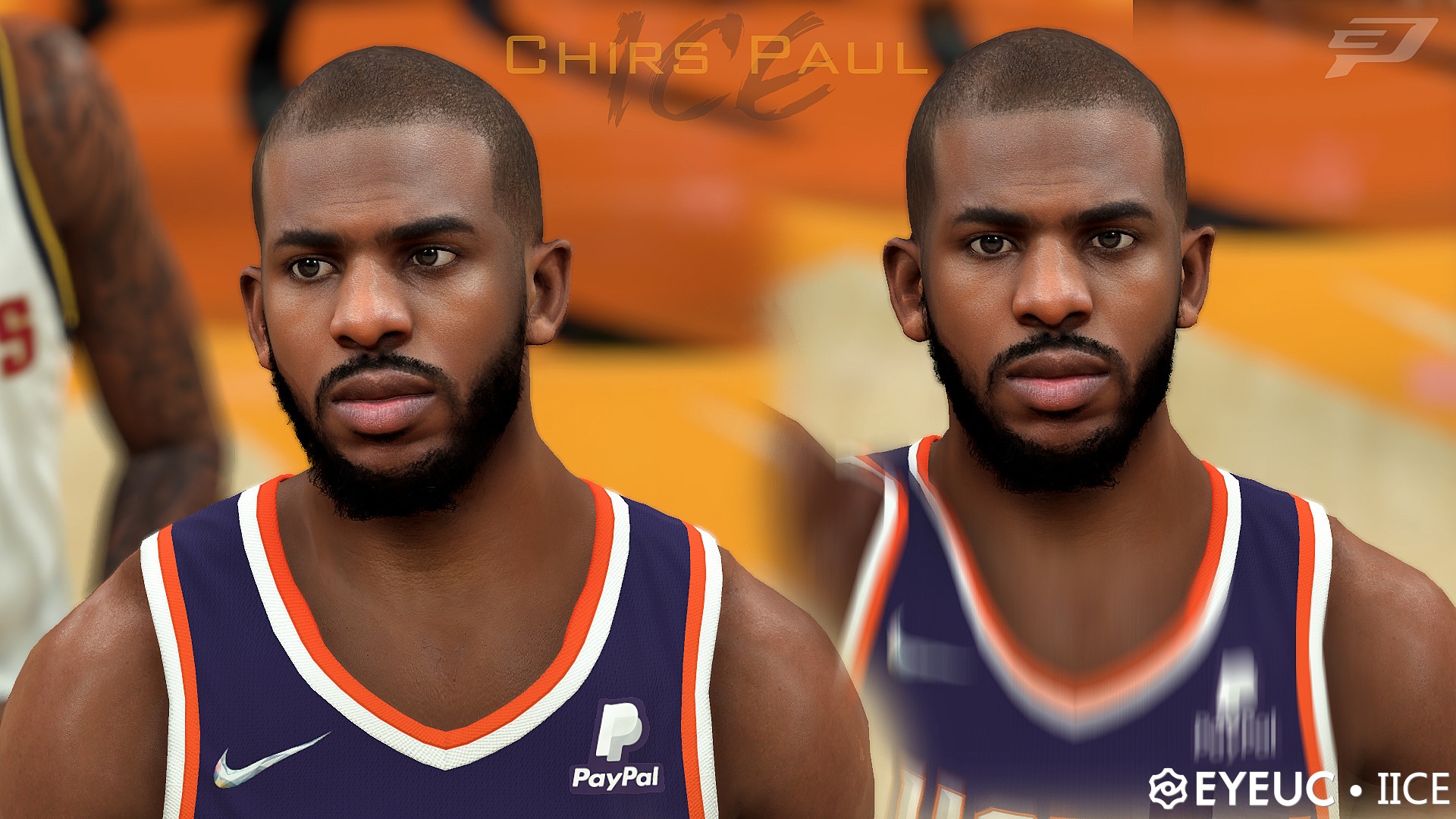 NBA 2K22 Chris Paul Cyberface and Body Update V3.1 by ICE