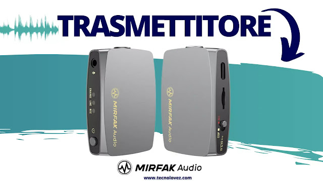 WE10 PRO - Microfono Wireless Professionale Piccolo e Compatto