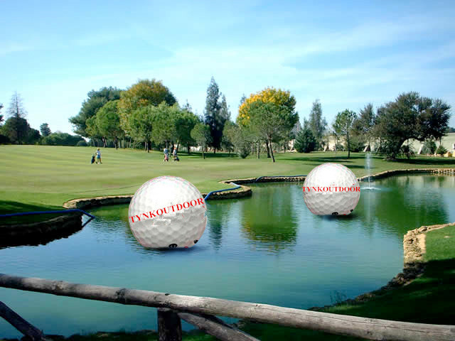 Floating Advertising: Inflatable Floating Golf Advertising For Golf Course