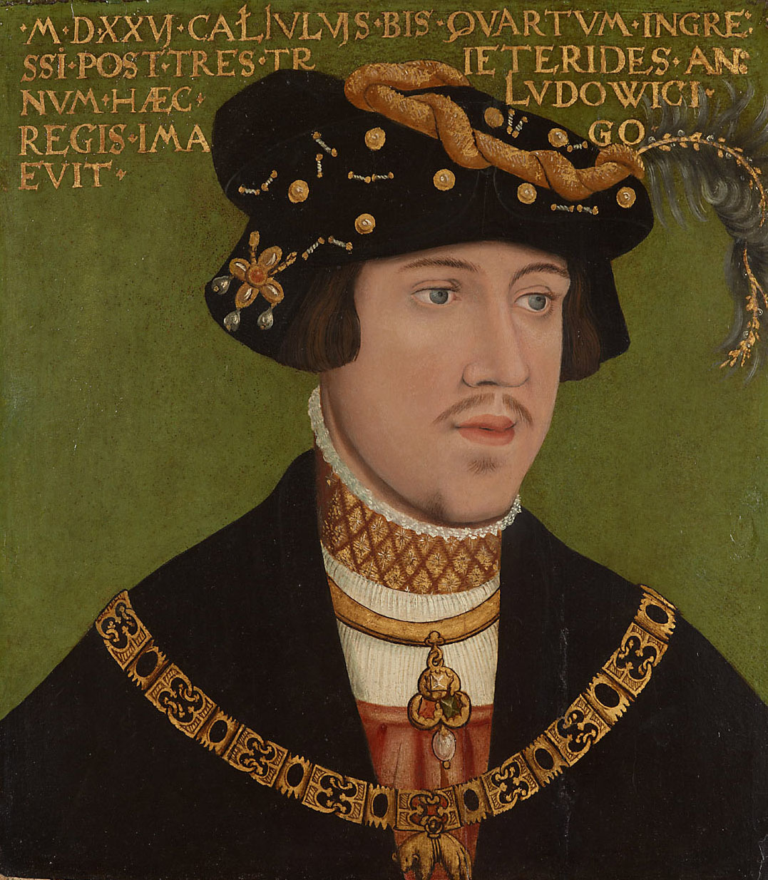 Hans Krell: Portrait of king Louis II of Hungary (1522)