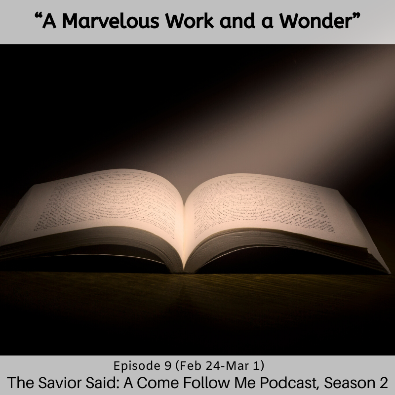 S2 E9 (Feb 24- Mar 1) "A Marvelous Work and A Wonder"